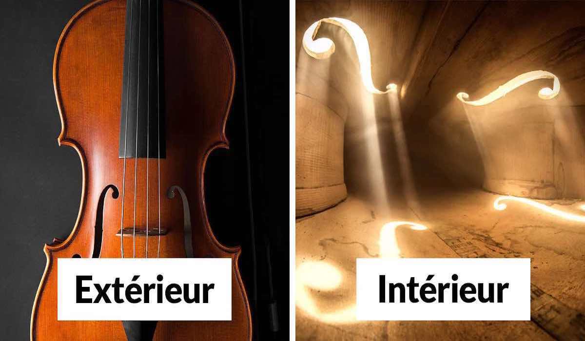 10 photos fascinantes prises à l’intérieur d’instruments de musique