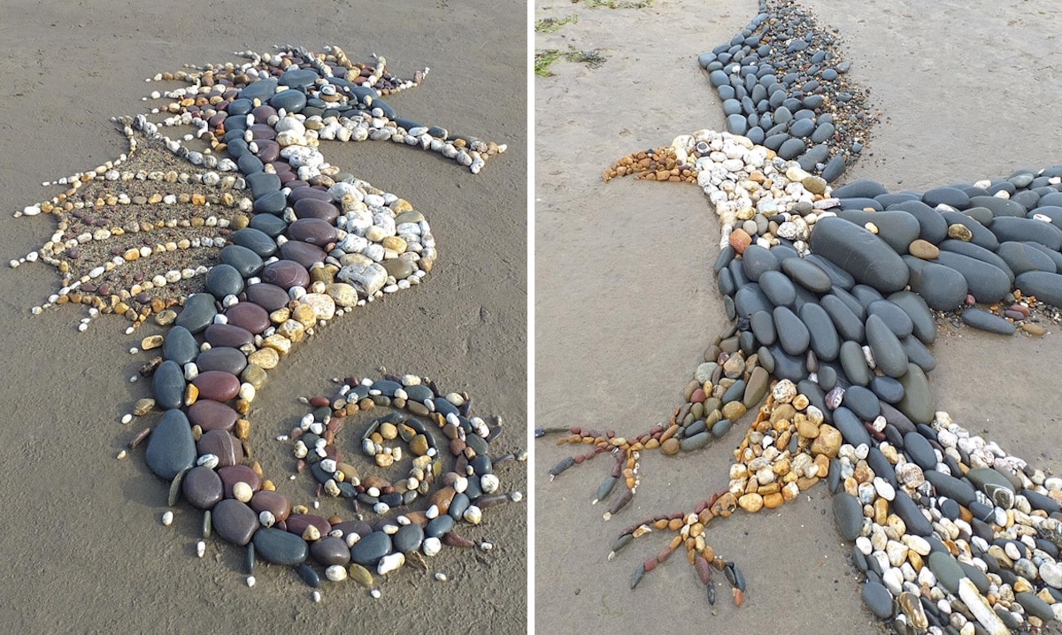 Land art : une famille passe de bons moments à réaliser de superbes ...